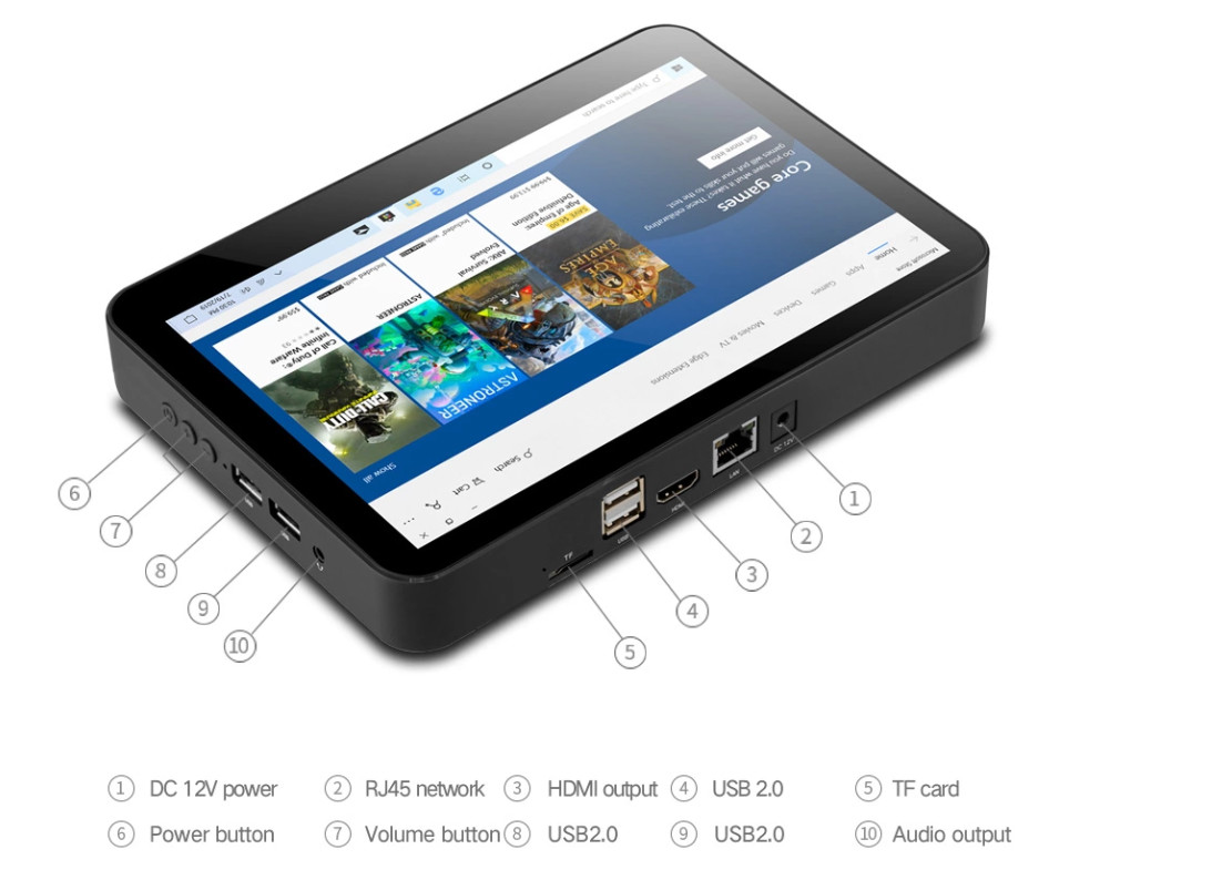 Pantalla táctil 8" del soporte de la pared Windows Tablet con el ...